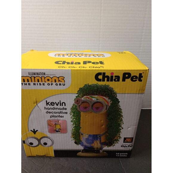 Small Pets | Sealed New Chia Pet Planter Minions The Rise Of Gru Kevin ...